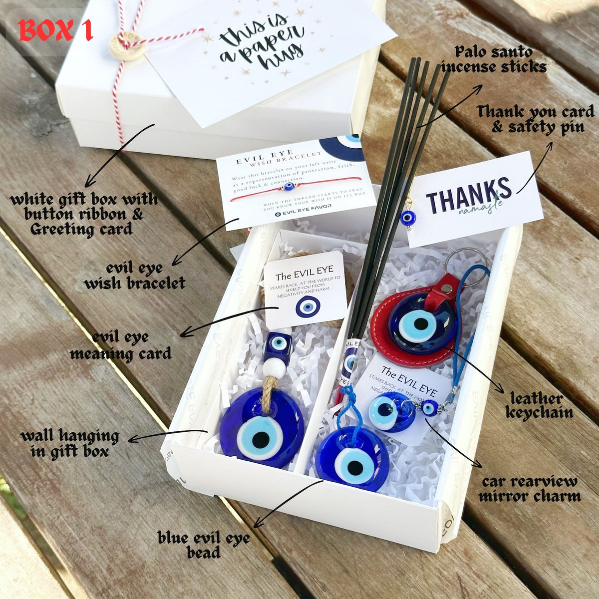 Christmas Gift Box Evil Eye, Gift Basket for Men Women, Spiritual Gift ...