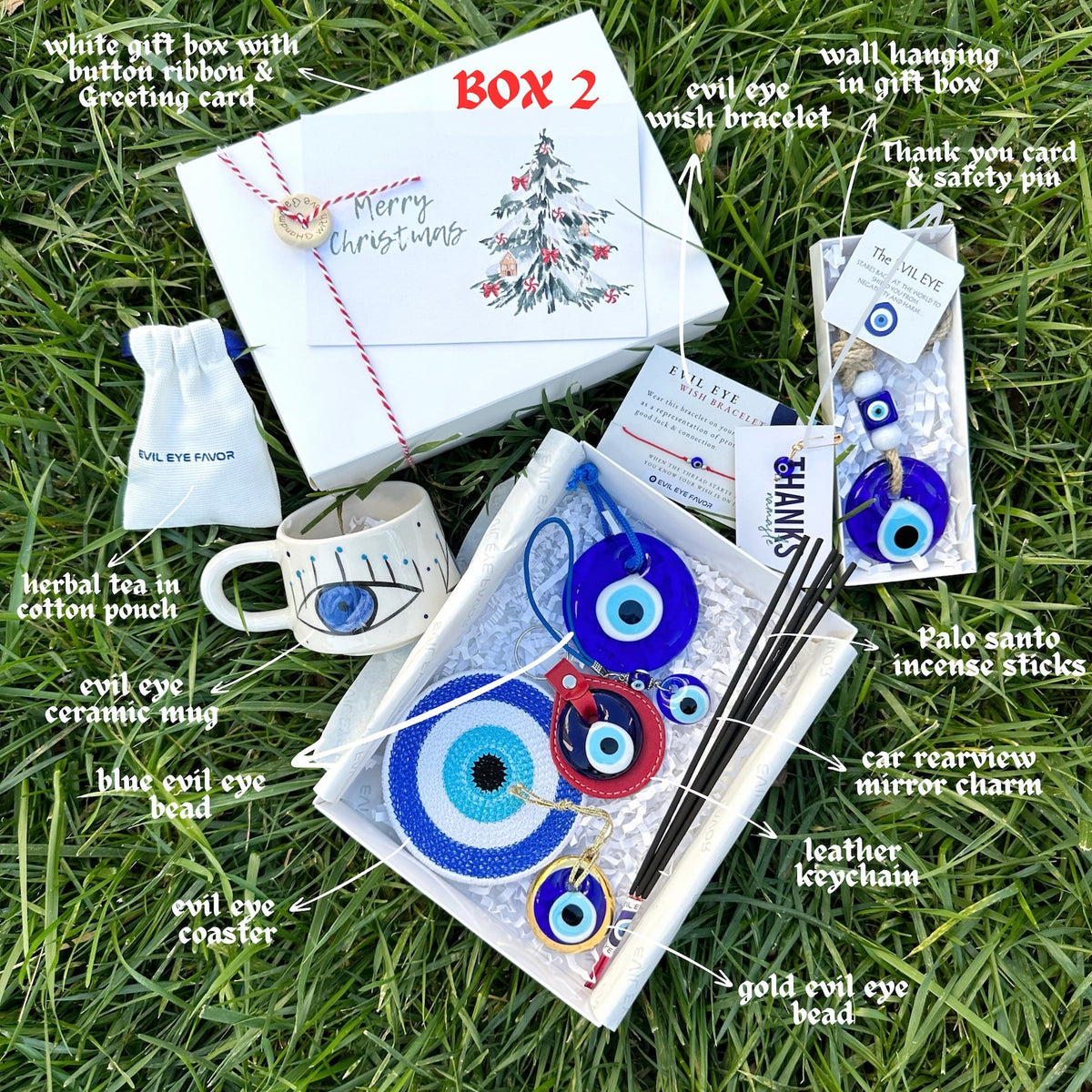 Christmas Gift Box Evil Eye, Gift Basket for Men Women, Spiritual Gift ...