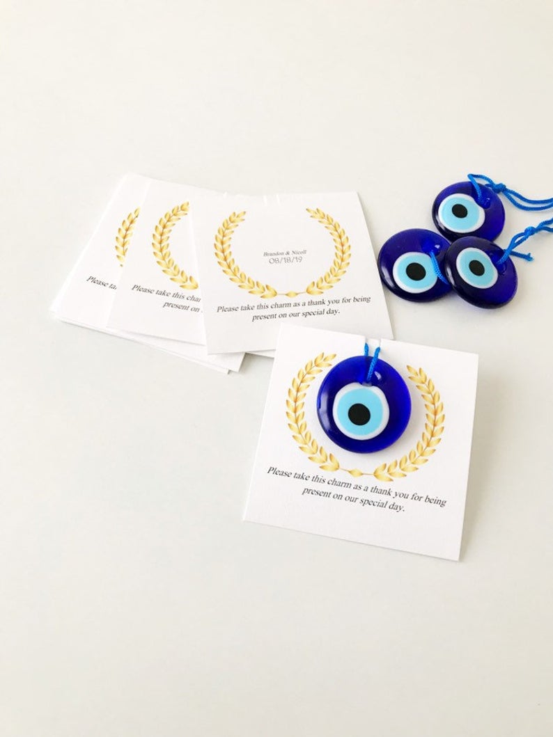 Personalized Greek wedding favors – Evileyefavor