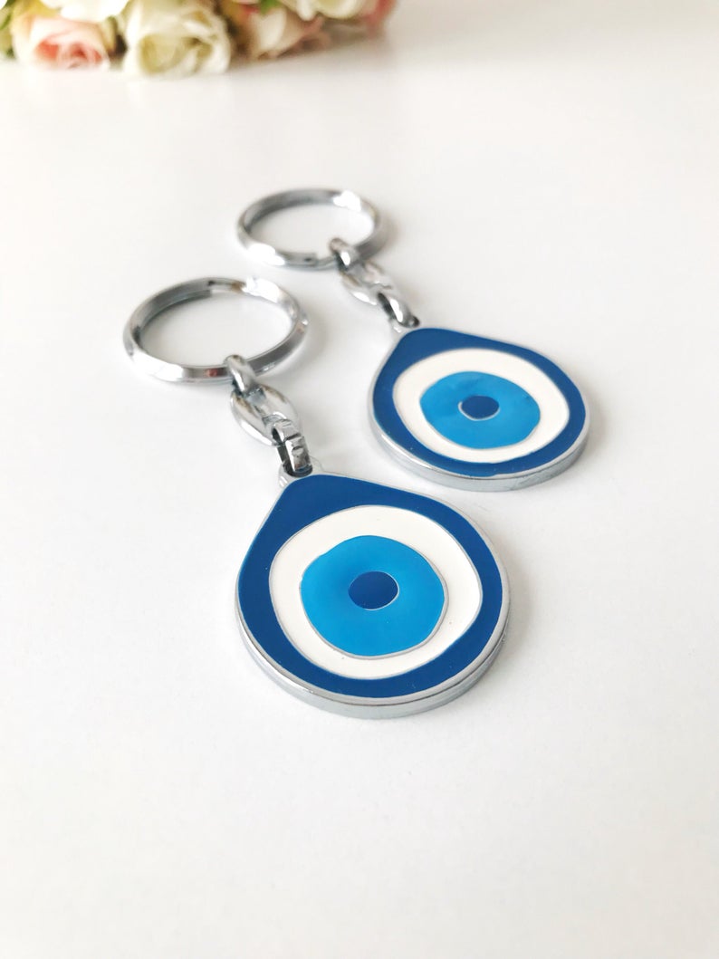 Evil eye metal keychain – Evileyefavor
