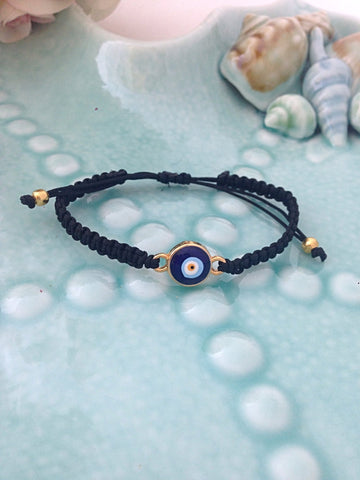 Evil Eye Bracelet, Black Thread Bracelet, Turkish Evil Eye Bead ...