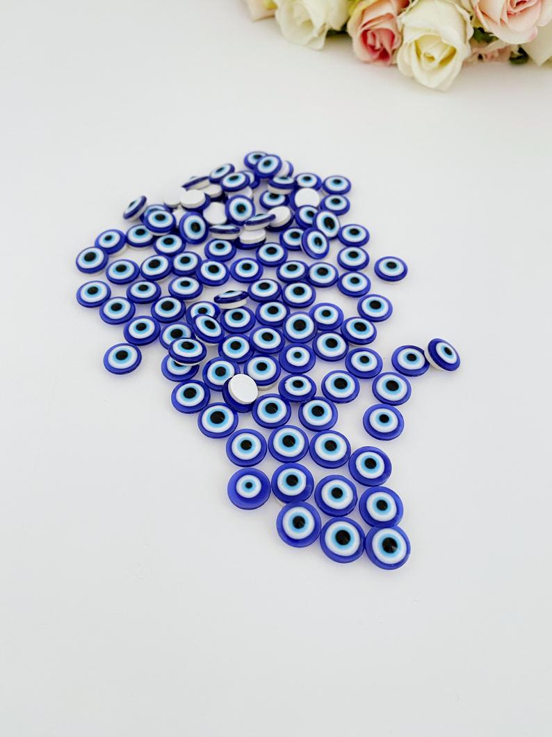 Evil Eye Sticker, 100 pcs, Resin Eye Stickers, Evil Eye Protection ...