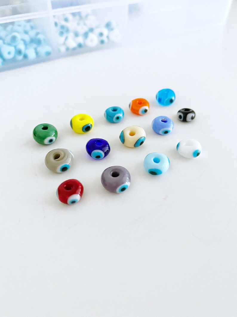 3pcs Glass Evil Eye Pandora Charm, Evil Eye Jewelry Supply, Pandora Br ...