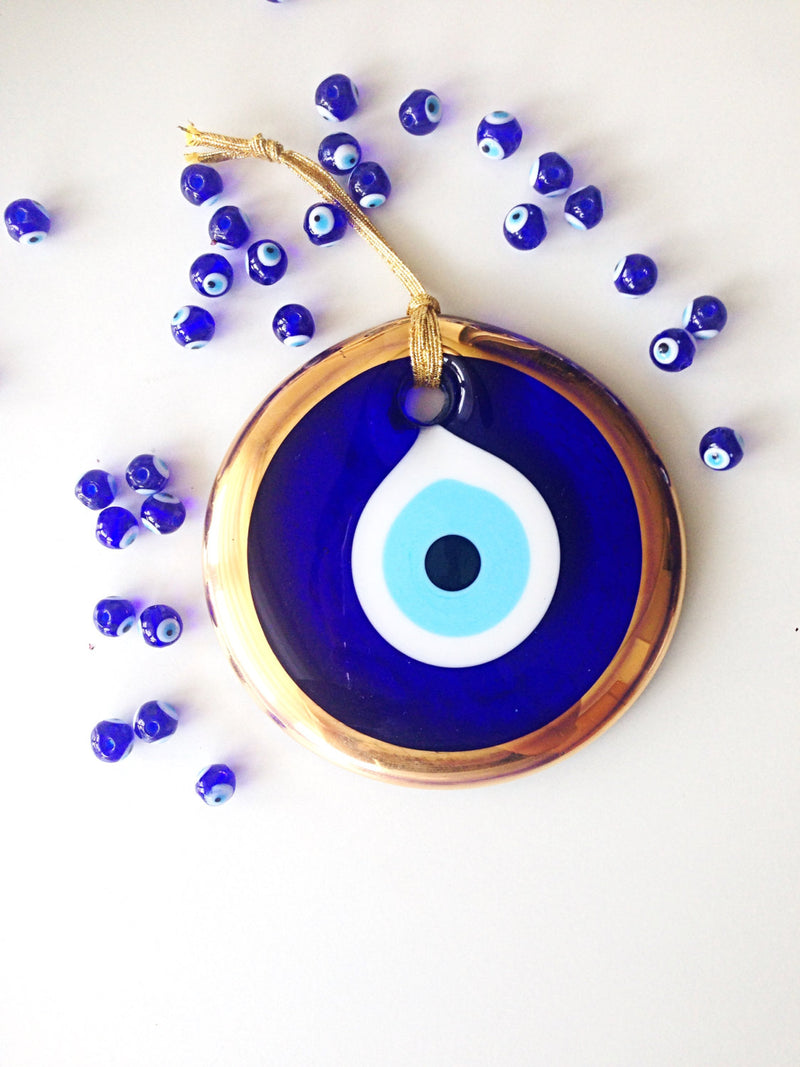 Large Gold Evil Eye Bead, 13cm – Evileyefavor