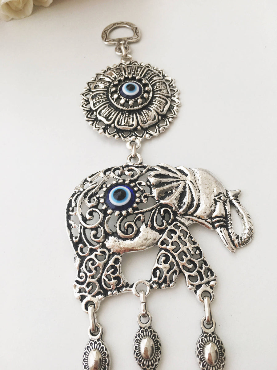 Elephant Evil Eye Wall Hanging – Evileyefavor